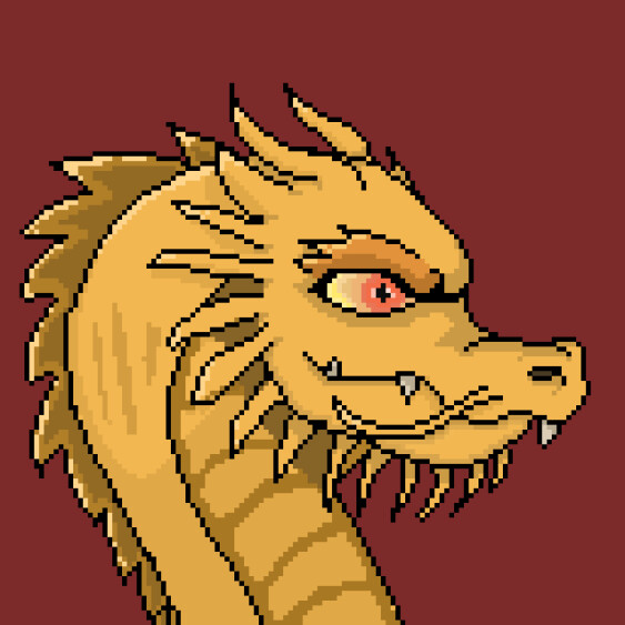 ArtStation - Chinese Dragon - Character Design - Pixel Art - NFT