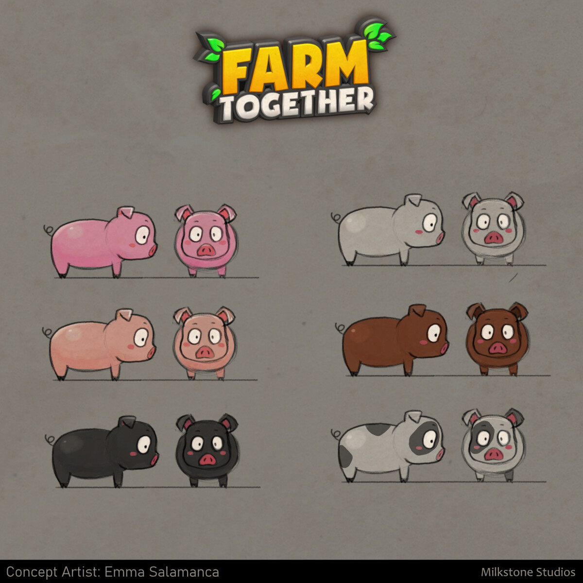ArtStation - Farm Together Concept Art Animals