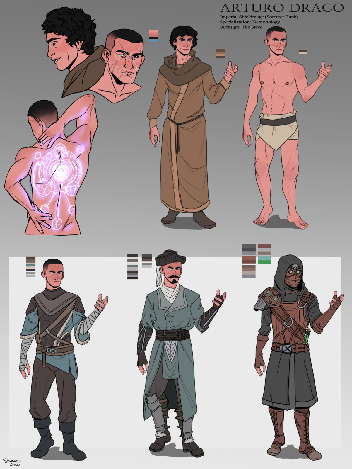 Shannon Carney - ESO - Arturo Drago Character Sheet