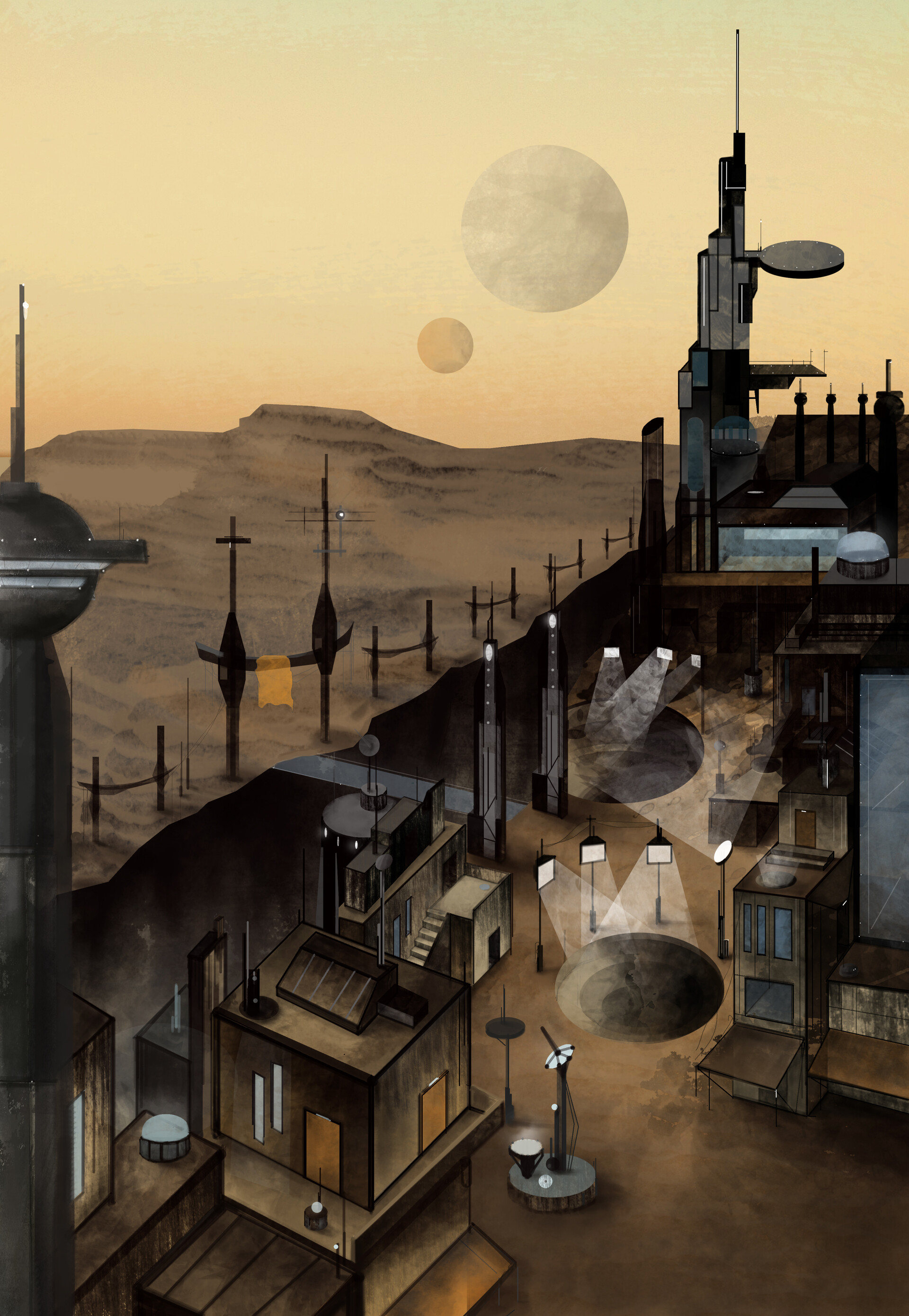 ArtStation - Empty Mining Town