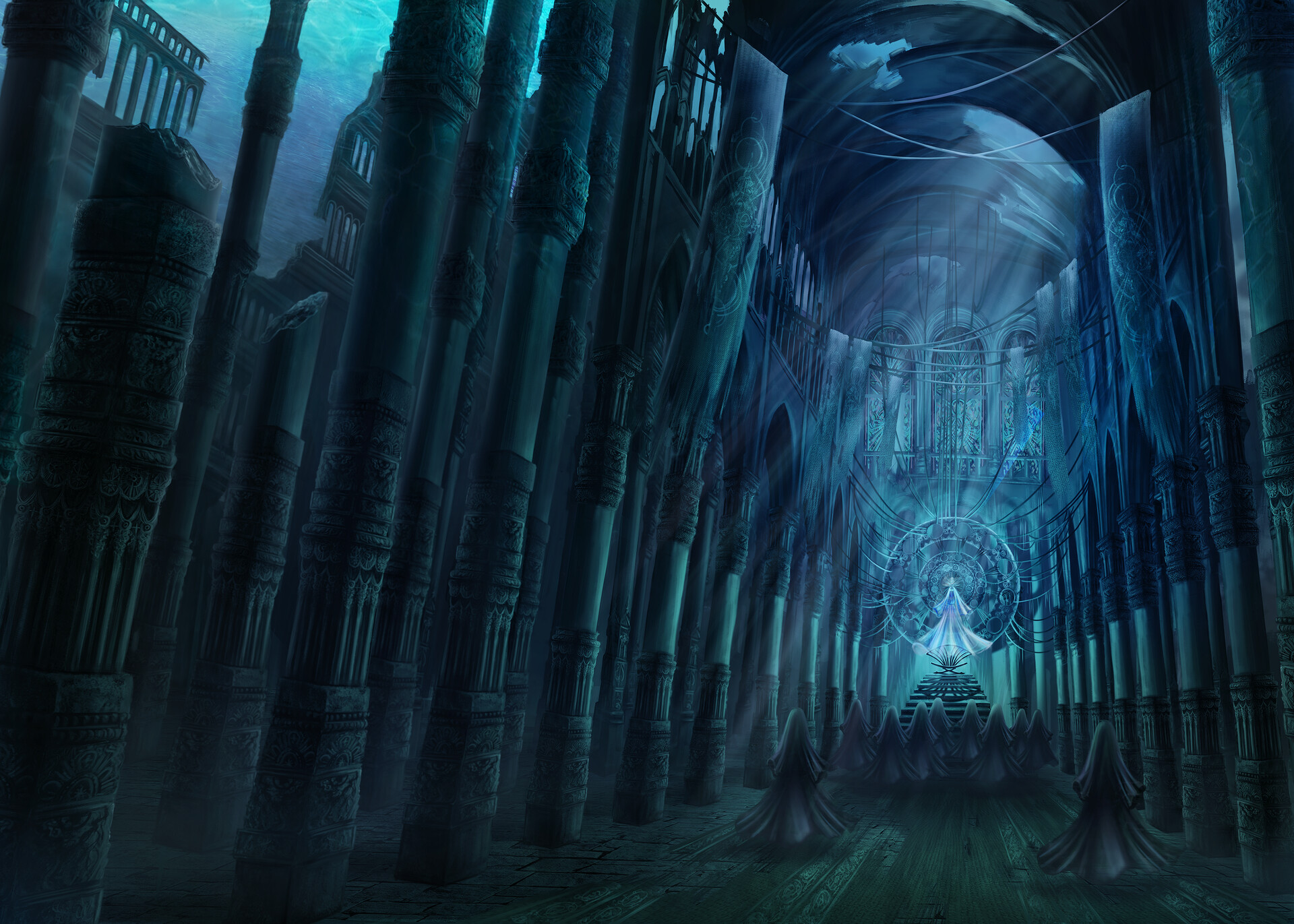 ArtStation - Throne Room, Aquatic version