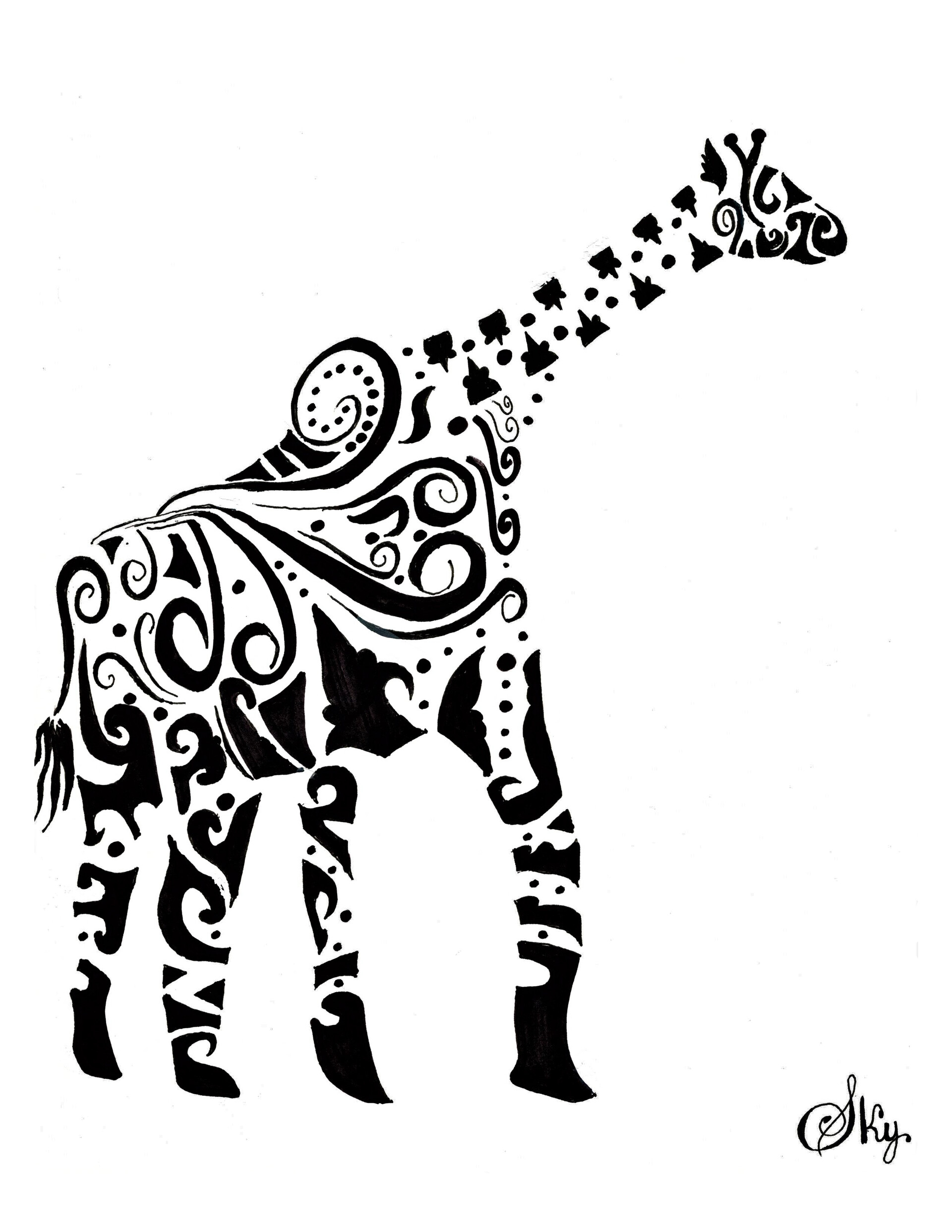 Sharpie Art Animals