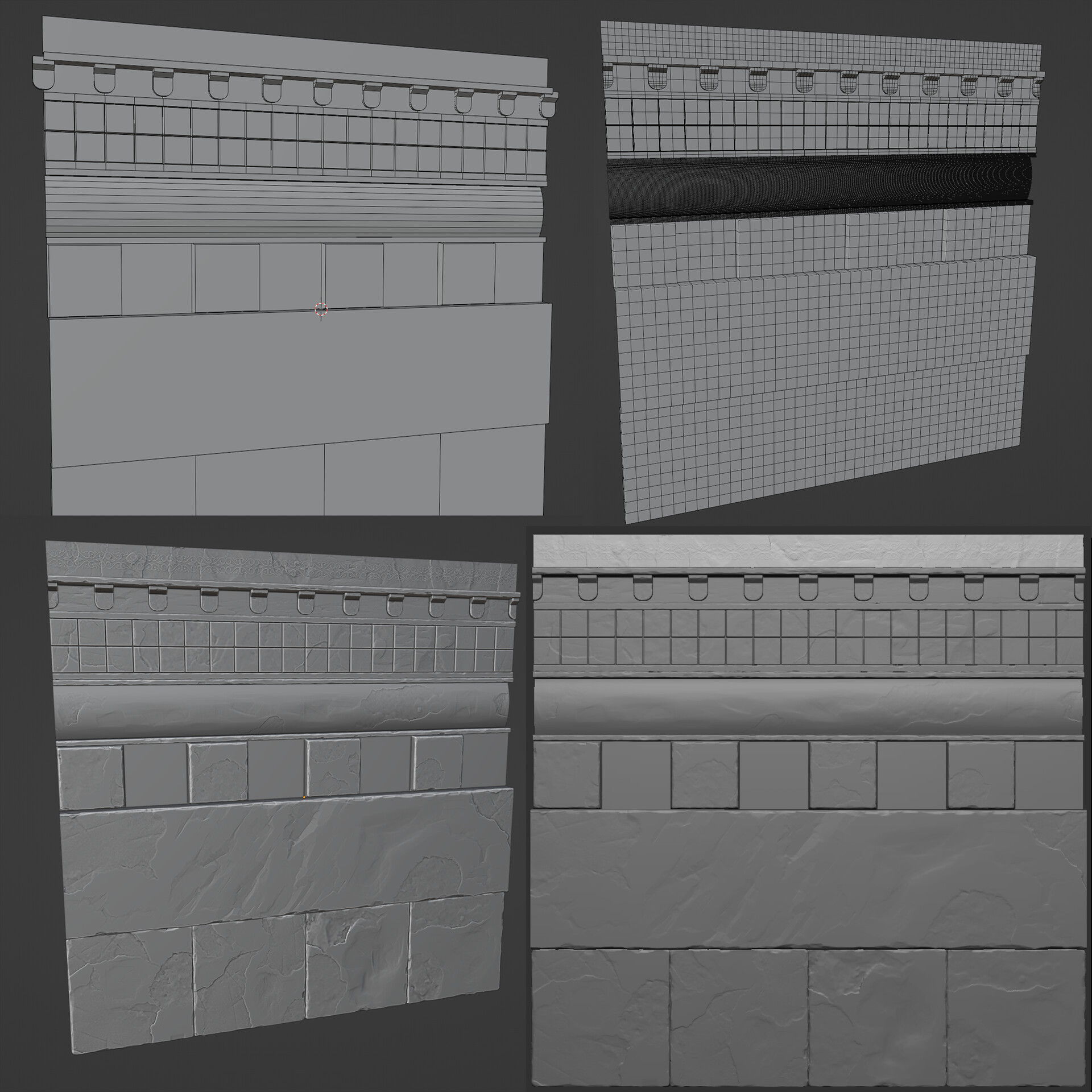 Eliott L'HENORET - Stone Wall Trim Sheet