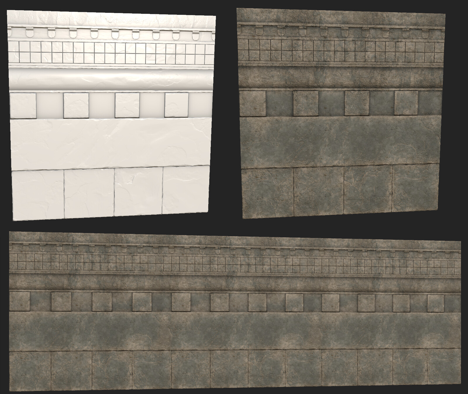 Eliott L'HENORET - Stone Wall Trim Sheet