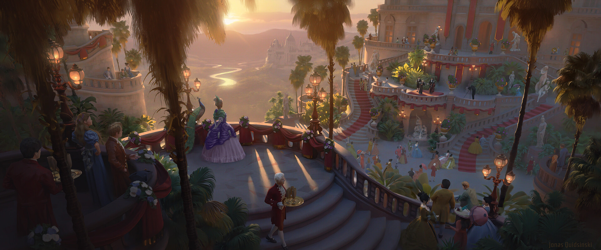 Princess And The Frog Concept Art Fountain