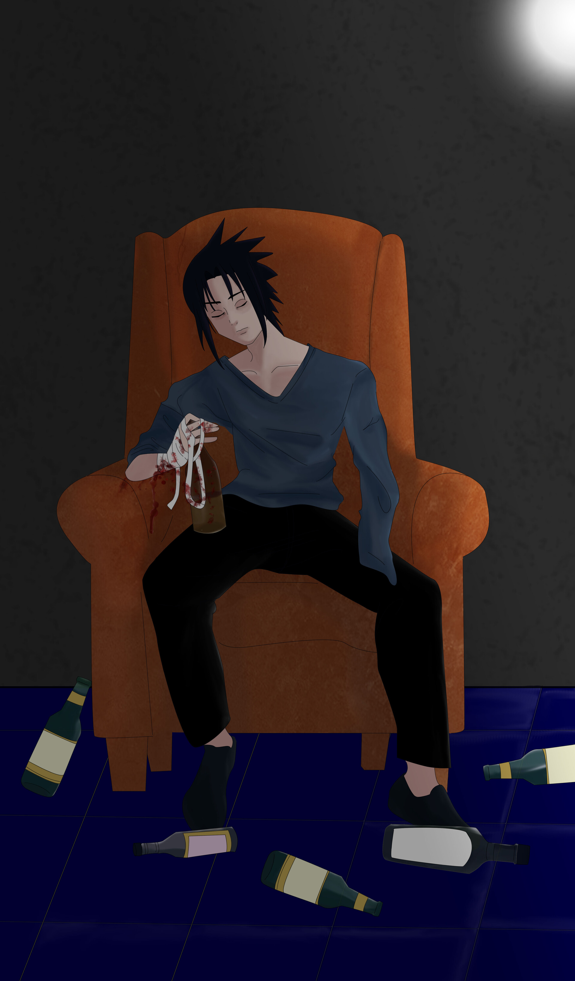 ArtStation - Sasuke Borracho Comision