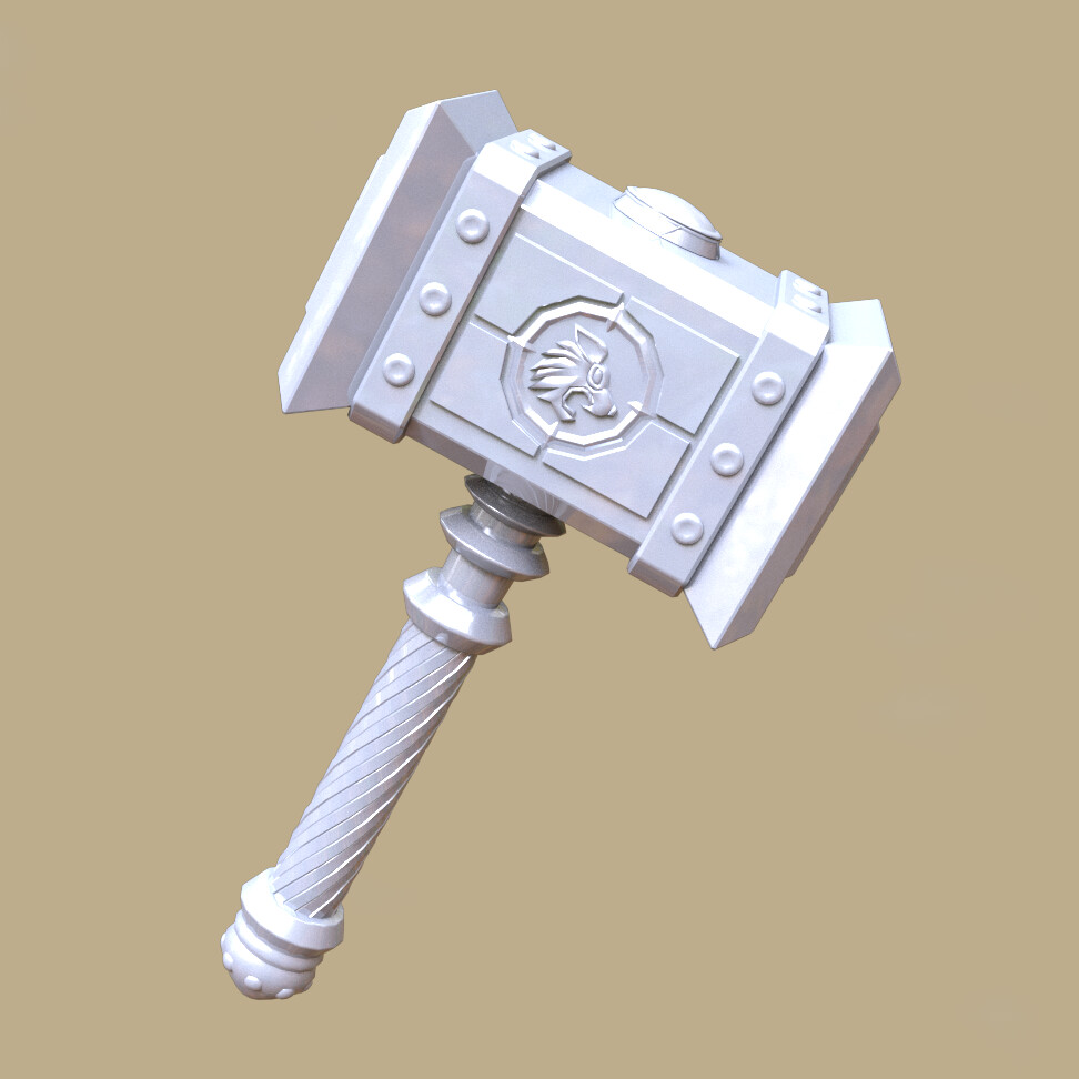 ArtStation - War Hammer Model made in Maya