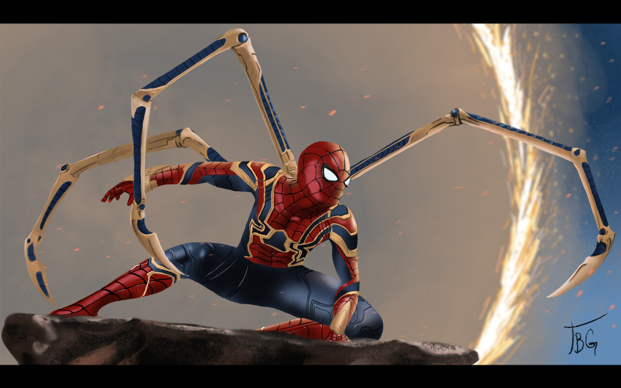 ArtStation - Iron Spider Digital Illustration