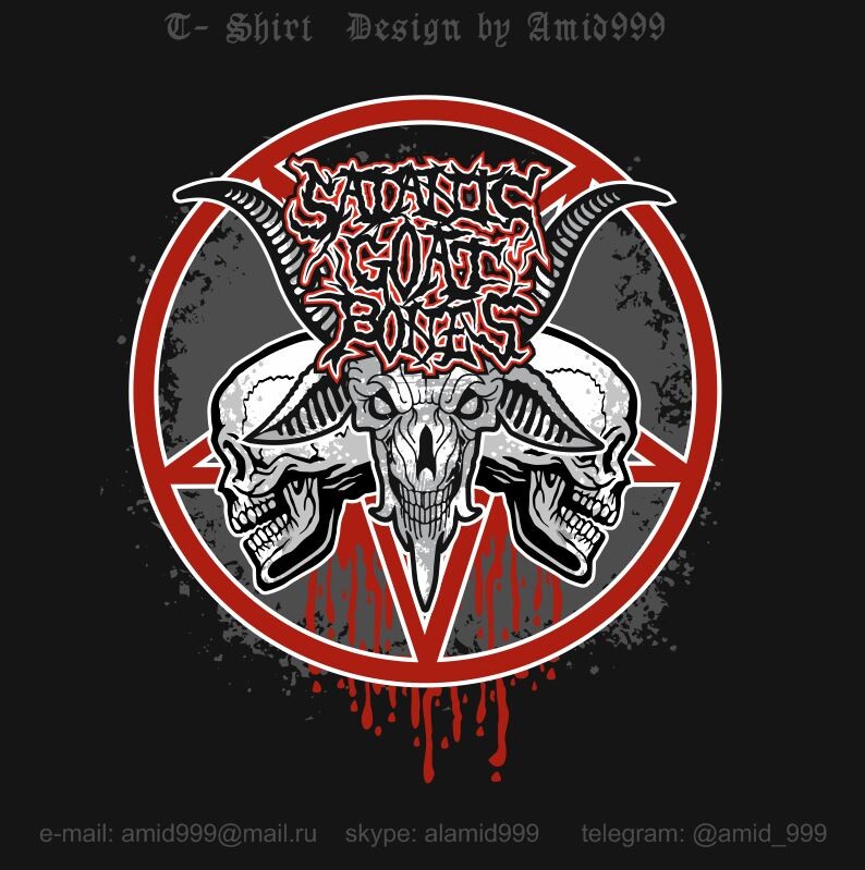 ArtStation - occult goat with skull