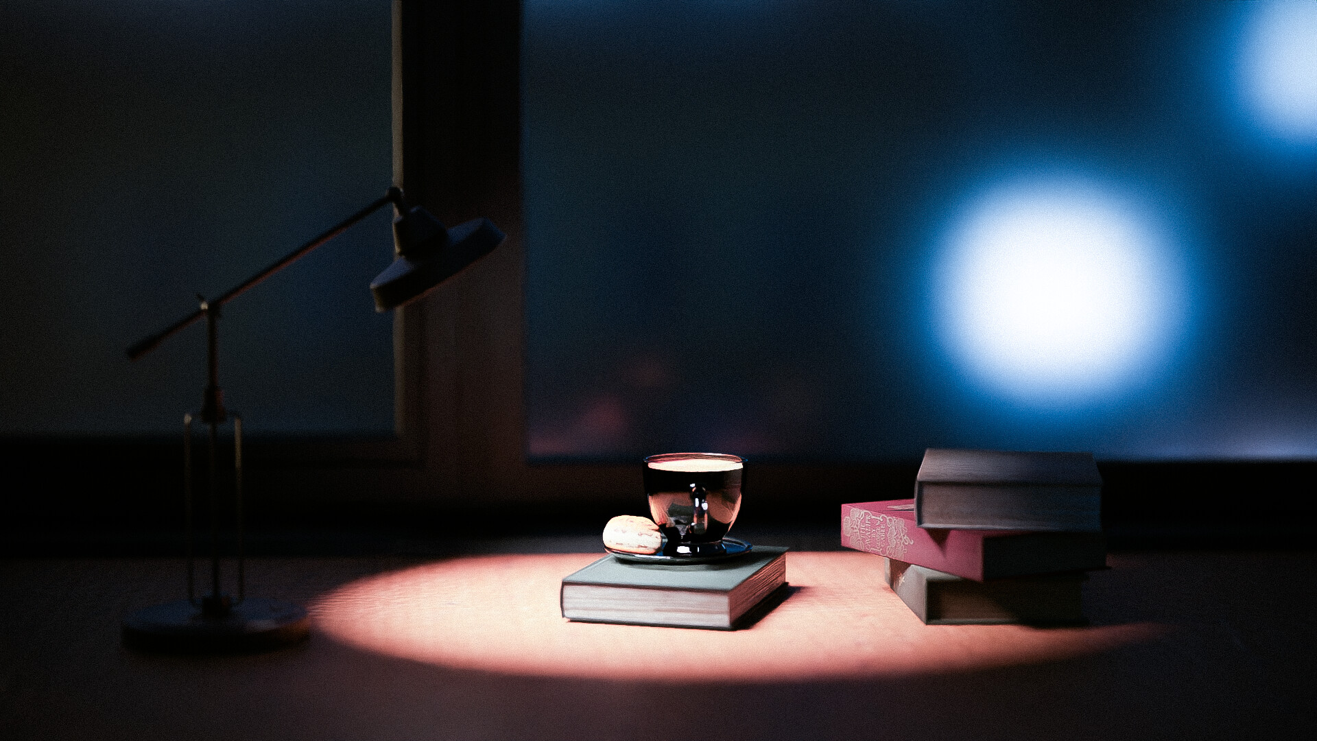 ArtStation - Study Lamp and Books