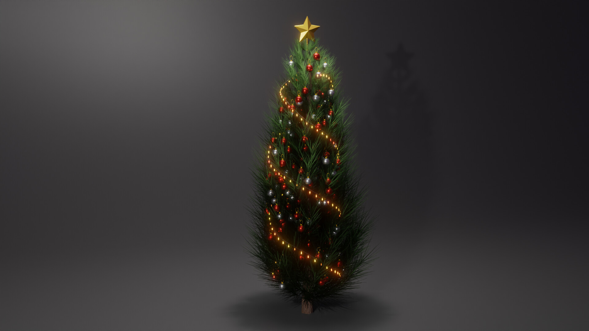 ArtStation - Blender Geometry nodes Christmas tree generator