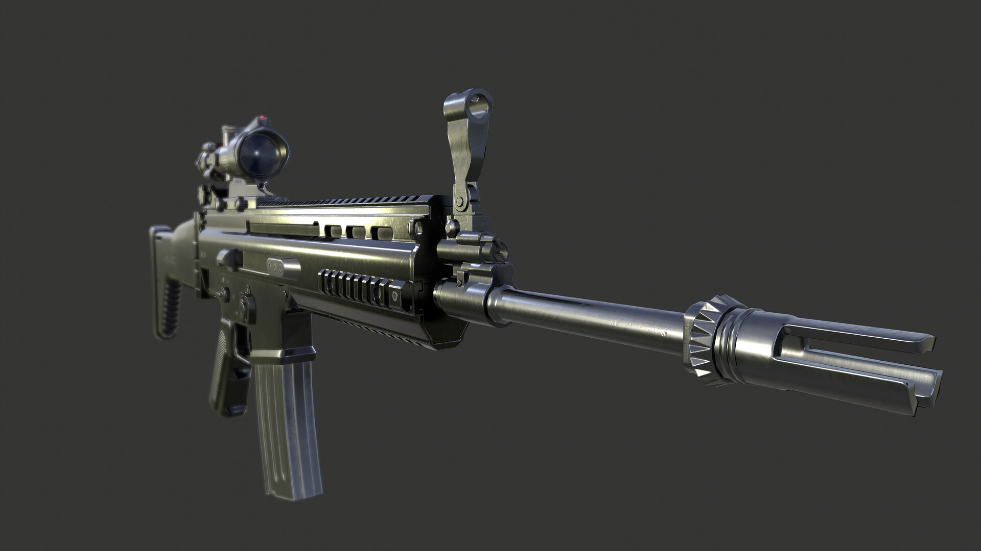 Scar Assault Rifle Acog