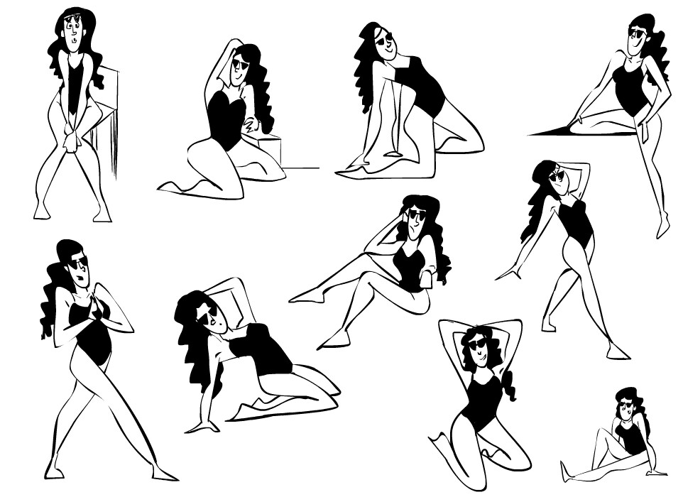 ArtStation - gesture drawing practice