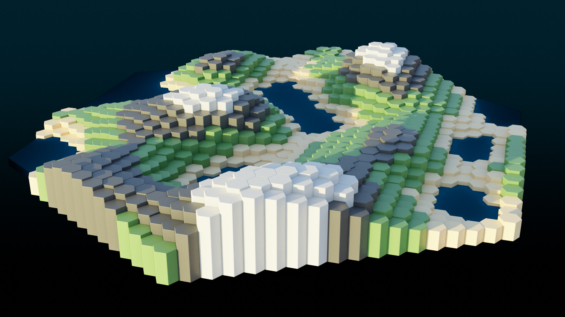 Joe Pavitt - Hex World - Blender Geometry Nodes