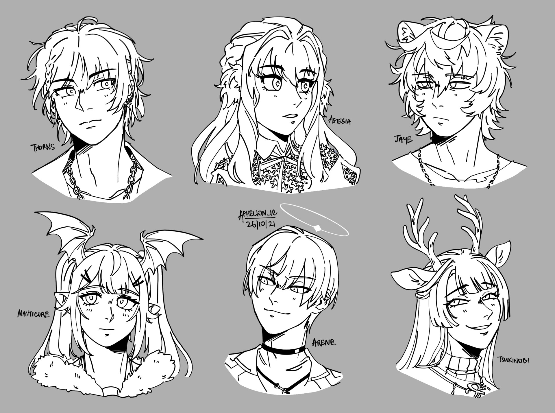 ArtStation - Arknights portrait doodles