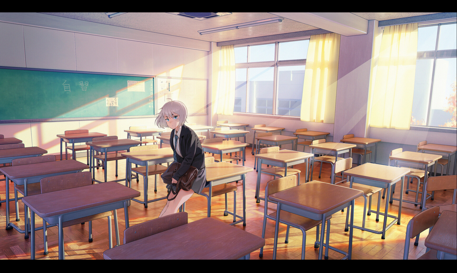 ArtStation - japanese classroom