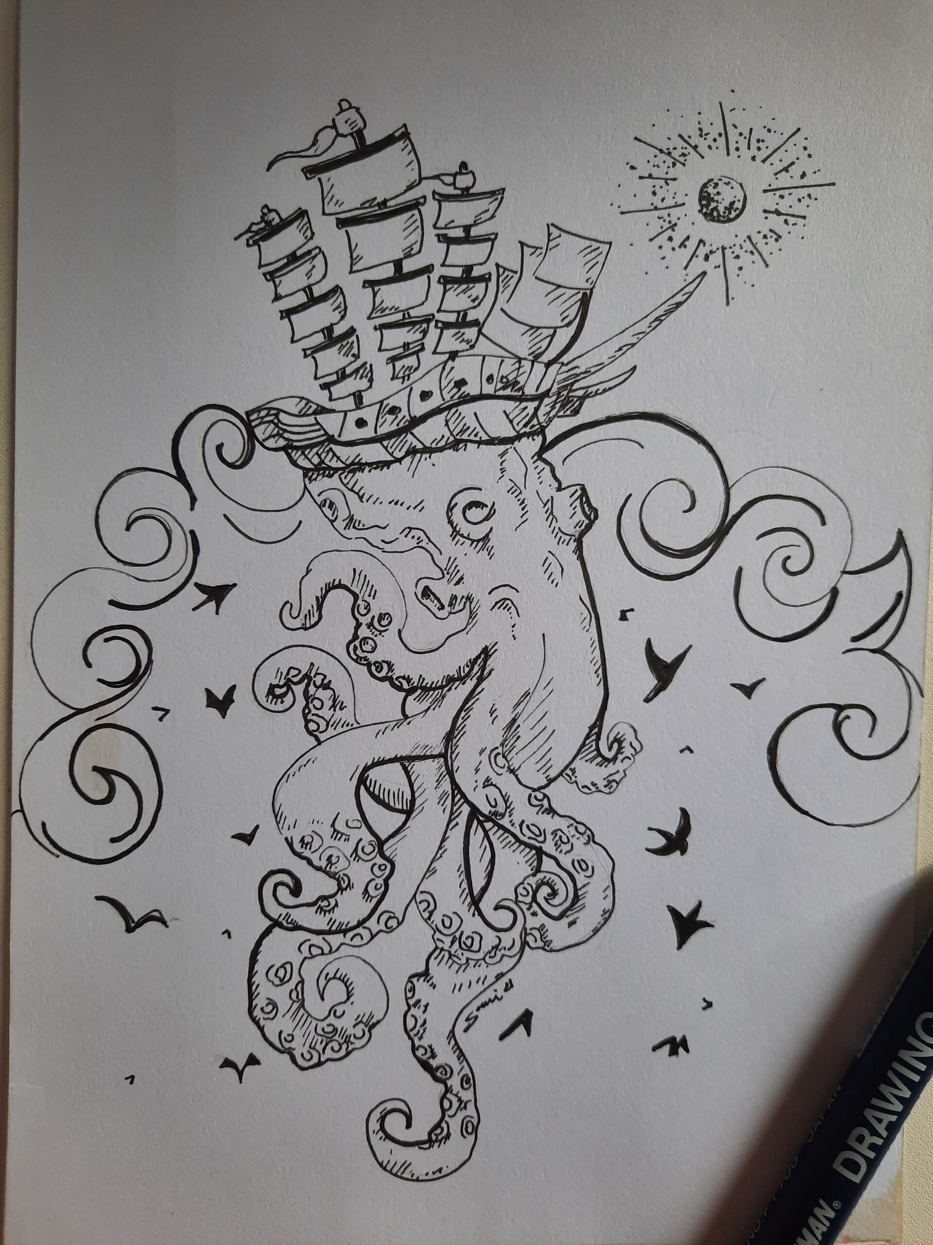 ArtStation - Flying Octopus