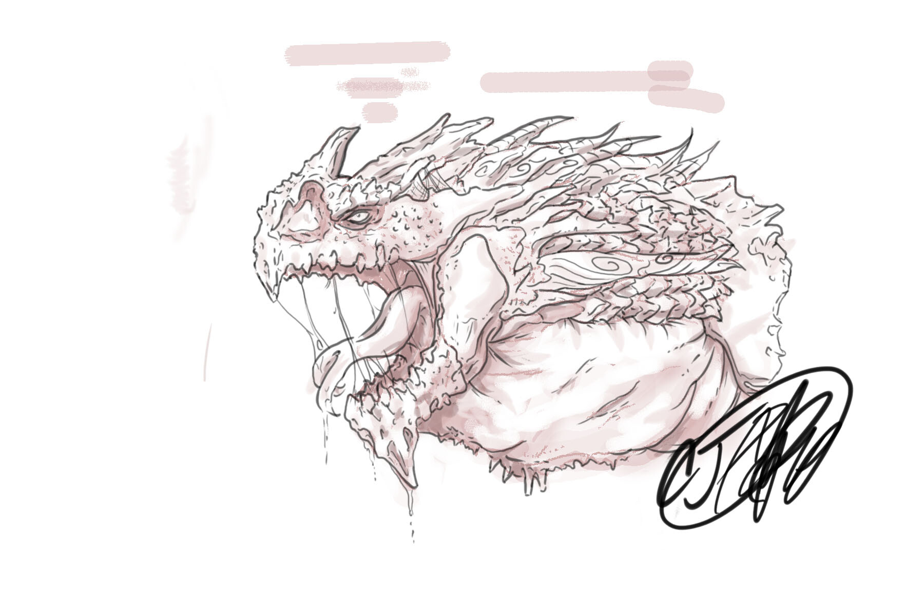 ArtStation - Acadian Dragon Head Practice