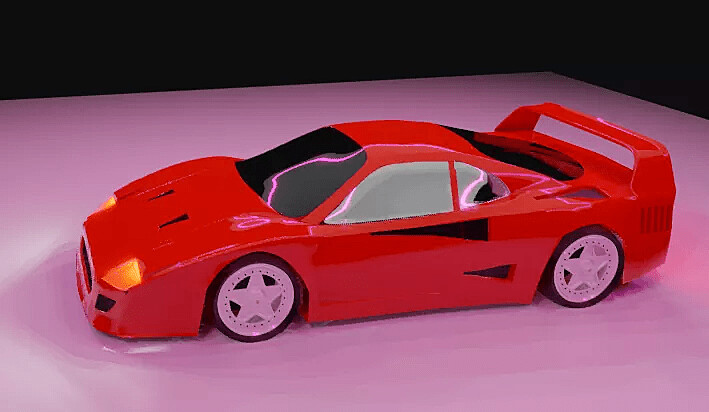 ArtStation - Ferrari f40 Made on Blender