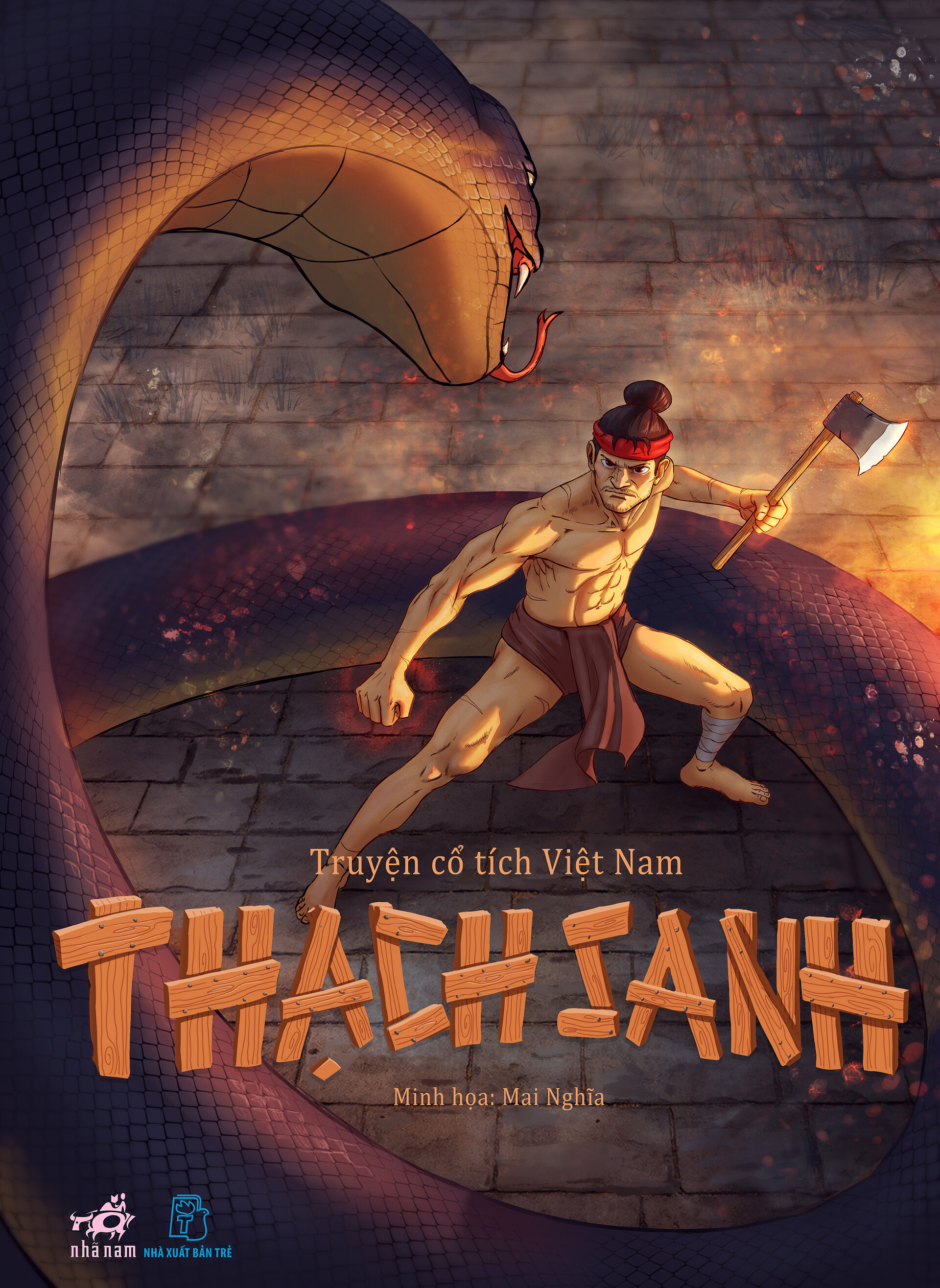 ArtStation - Thach Sanh - Book cover illustration