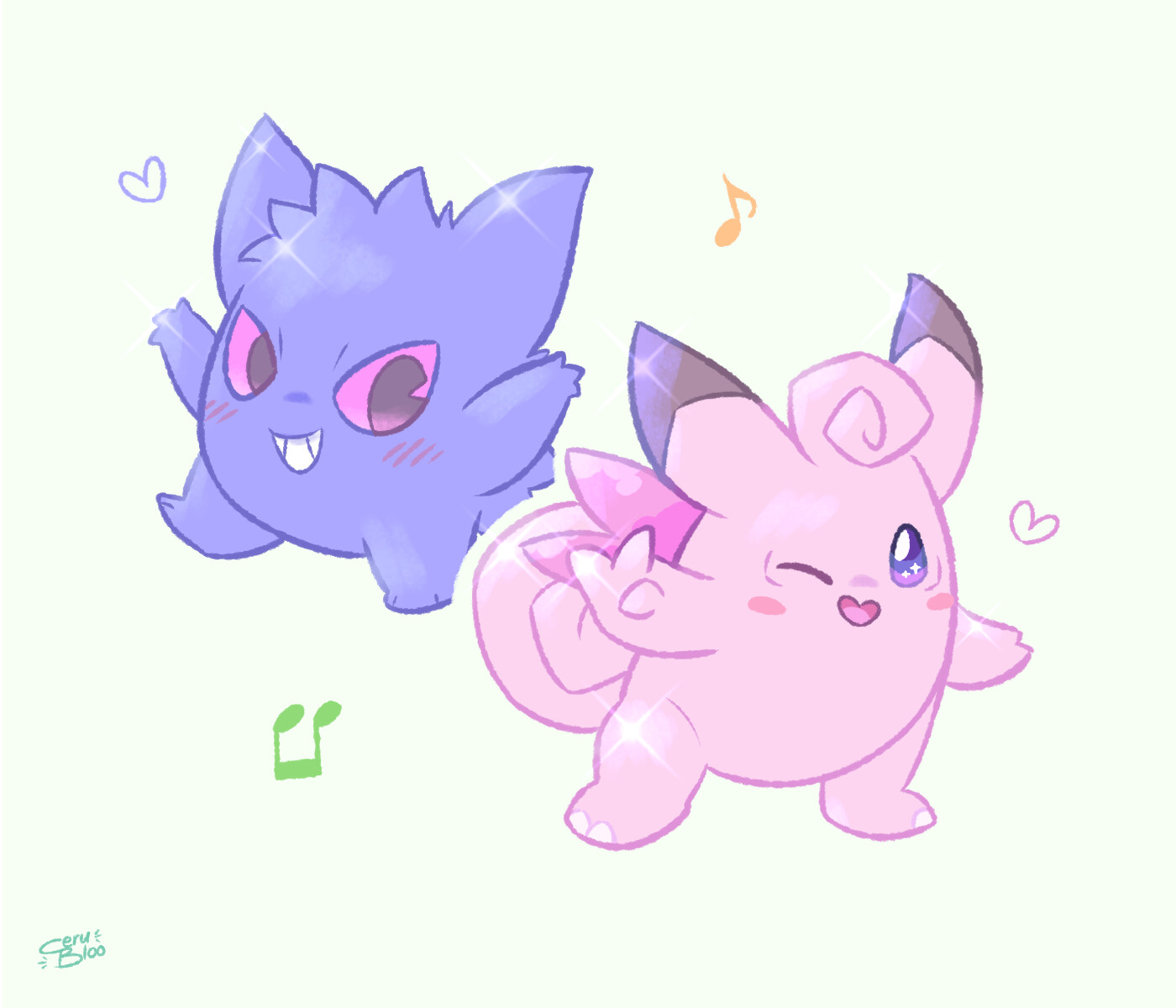 cerubloo - Clefable & Gengar