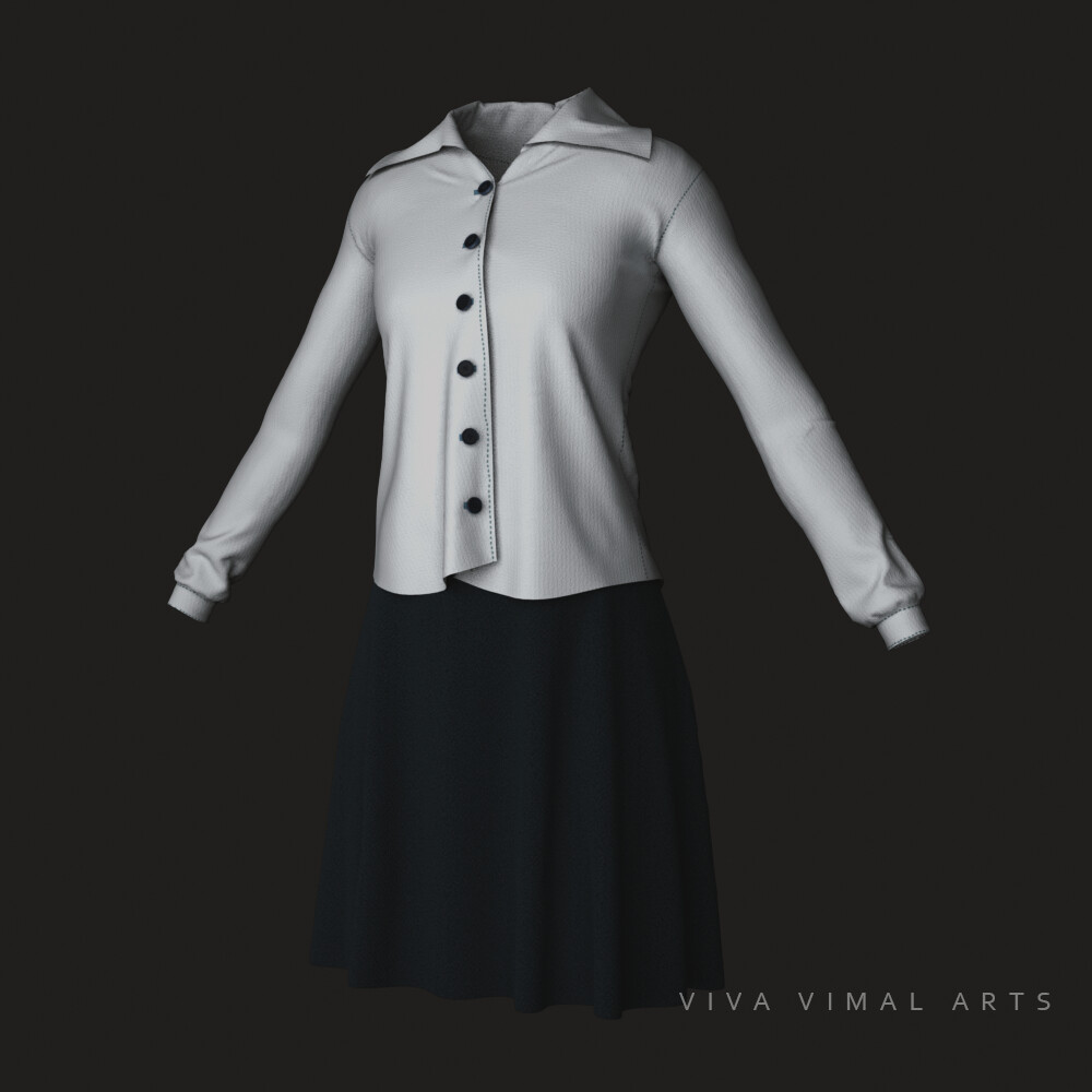 ArtStation - uniform - Marvelous designer