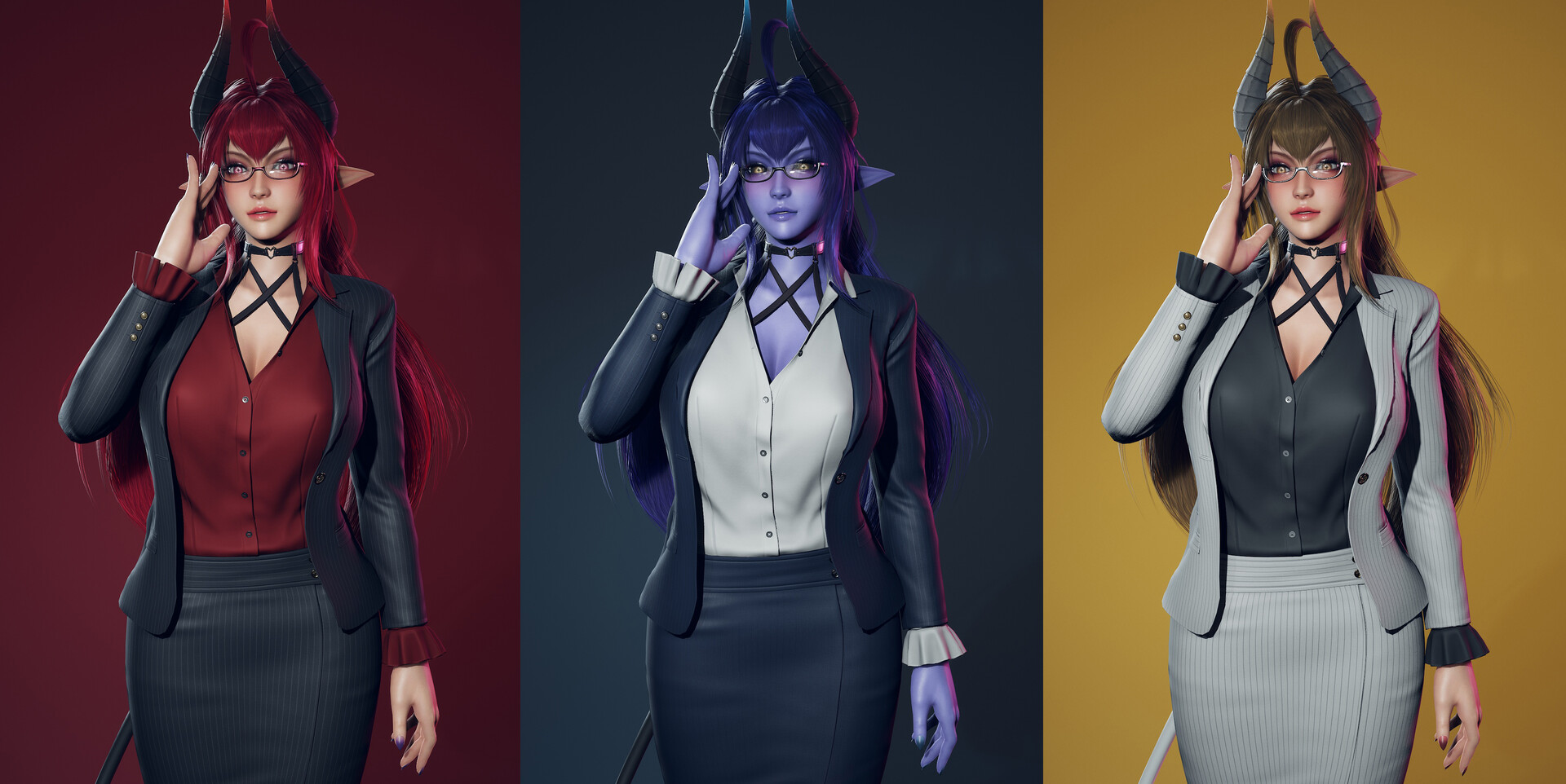 Daemon Girl — Business Suit by Ryan Reos — ProUser.Me