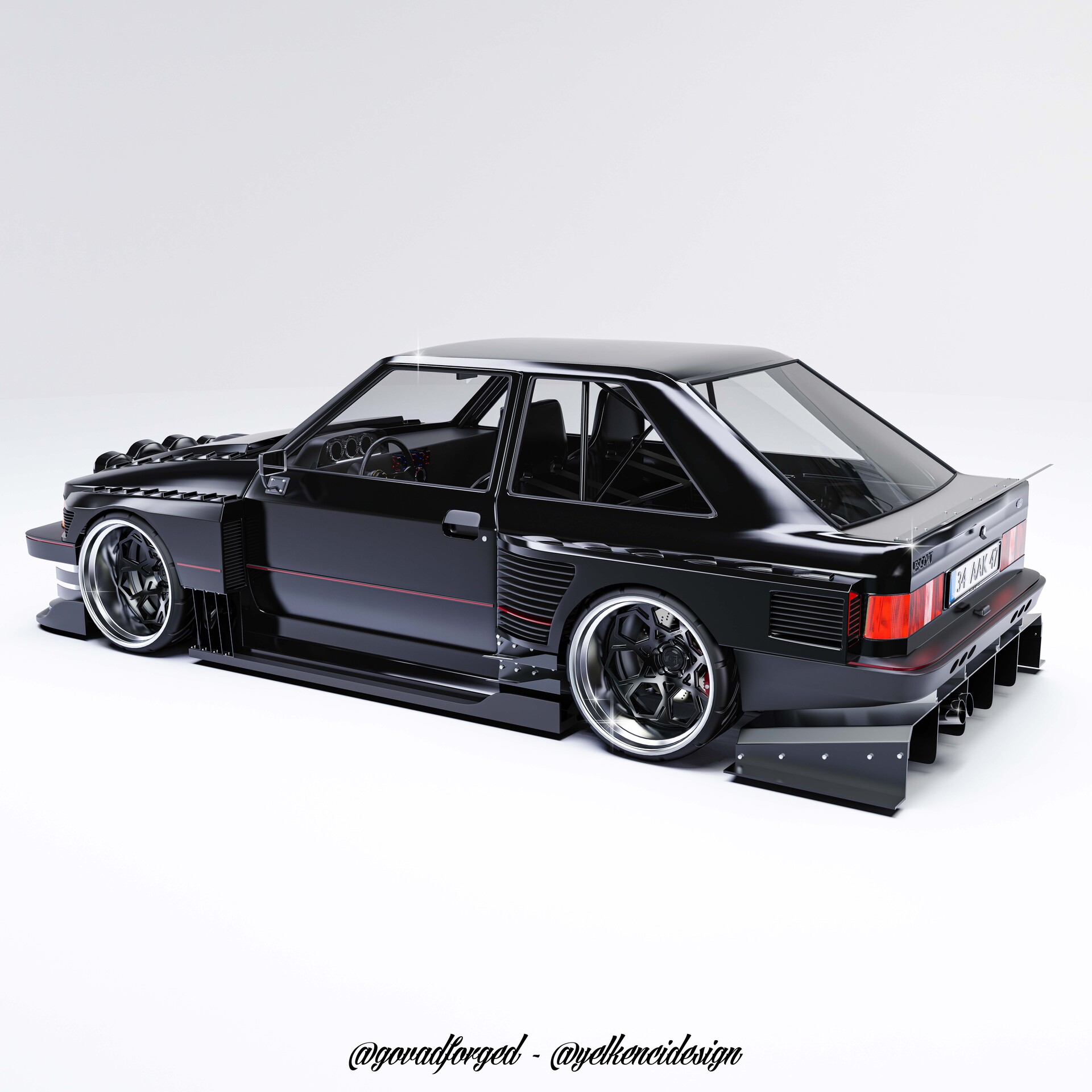 ArtStation - ford escort yelkencidesign govad forged wheels