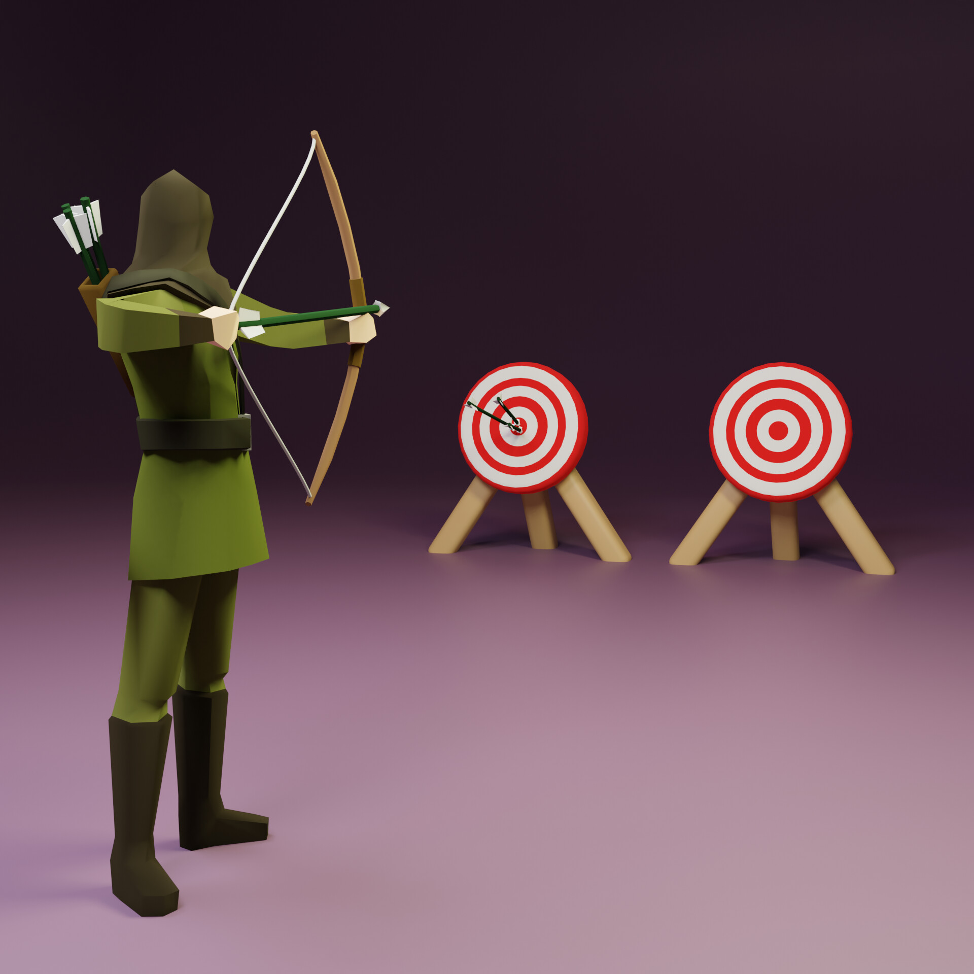 ArtStation - Archer low poly