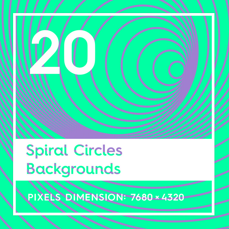 ArtStation - 20 Original Spiral Circles Backgrounds