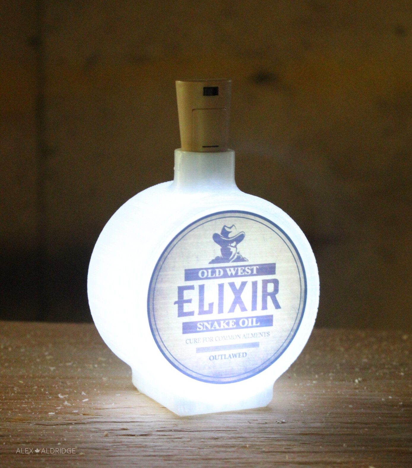 ArtStation - 3D Printed Elixir Snake Oil Poison Bottle Design