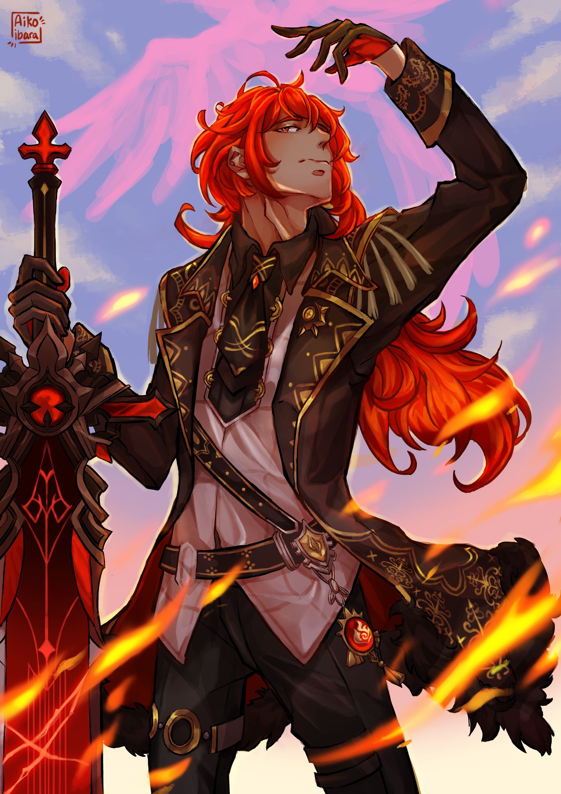 ArtStation - Diluc fanart