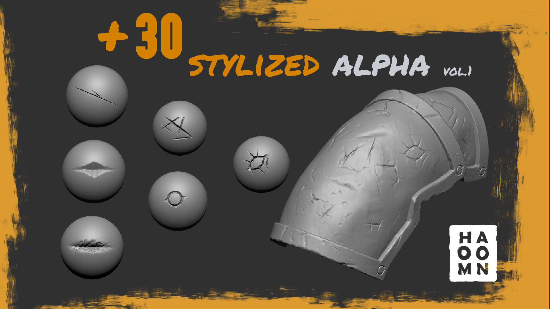 ArtStation - +30 Stylized Alphas.VOL1