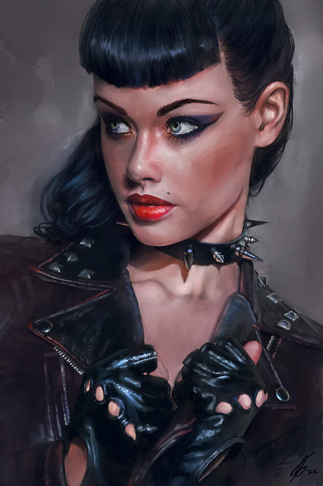 ArtStation - Punk Girl Portrait