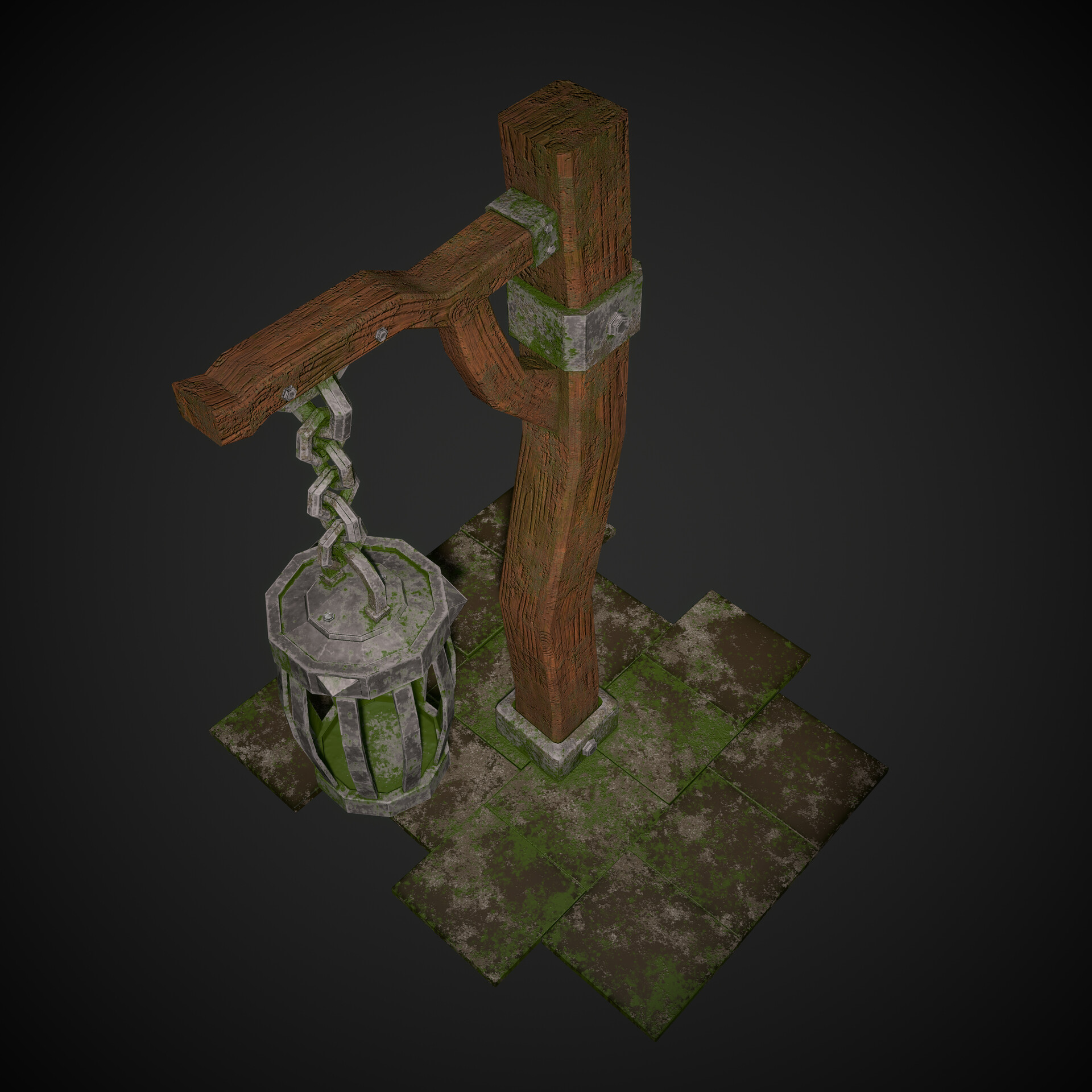 ArtStation - Stylized Hanging cage