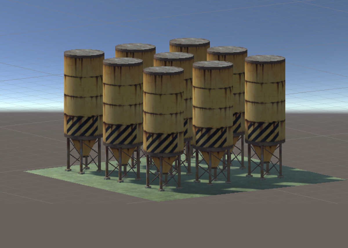 ArtStation - 3D Oil Tanks