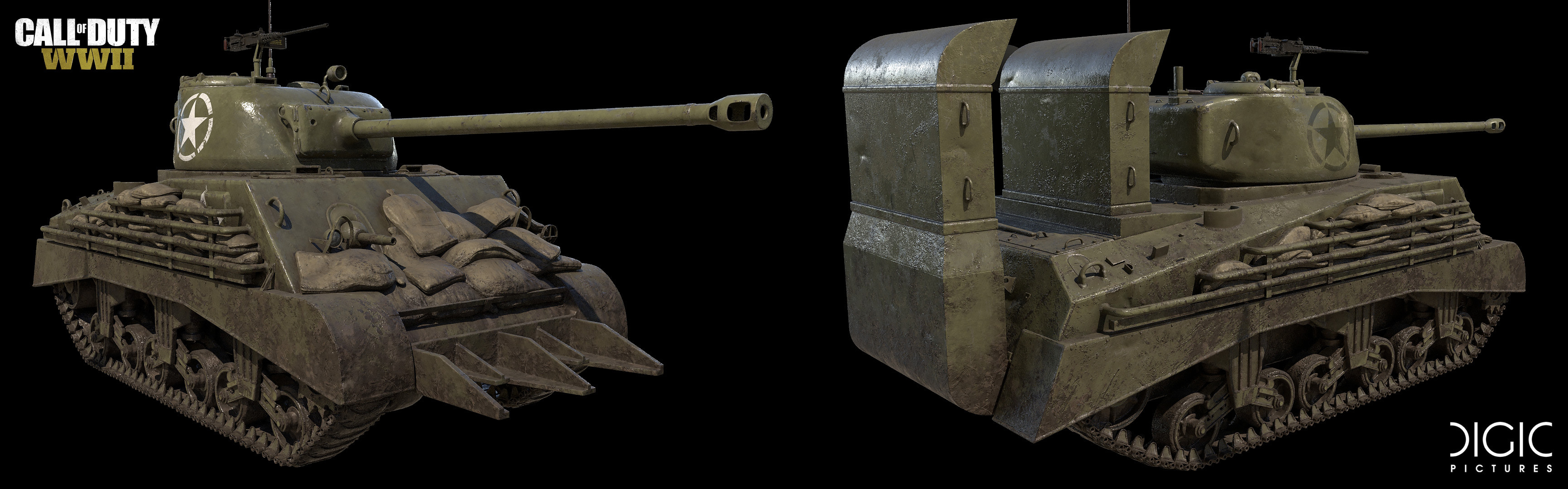 Paul Pislea - COD: WW2 Sherman tank