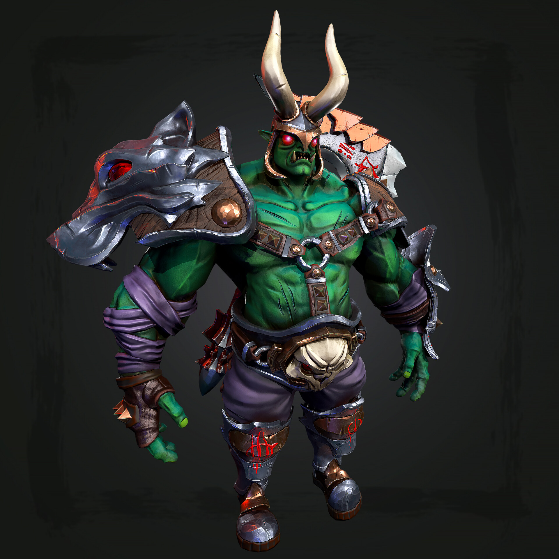 ArtStation - Orc chief | XYZ homework