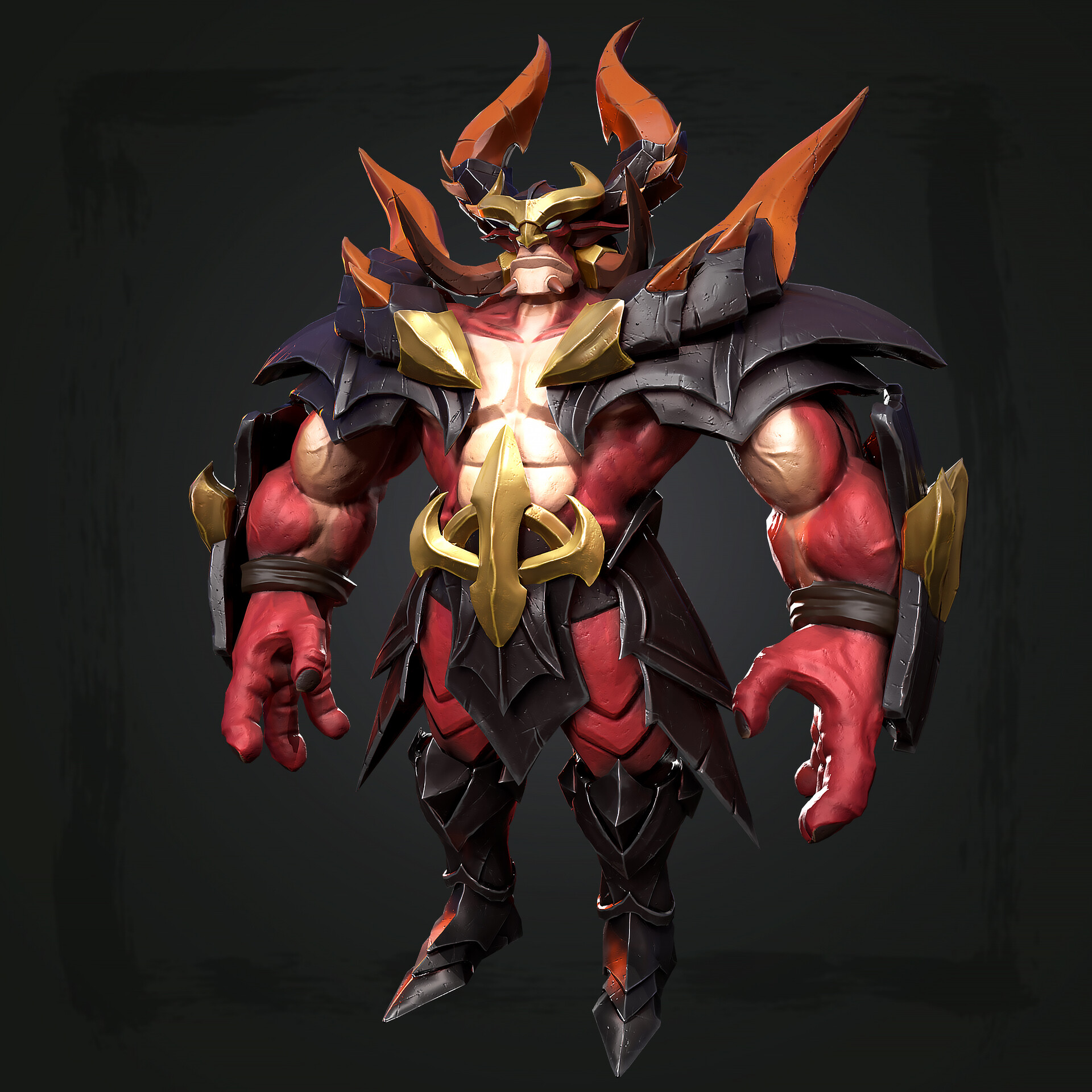 ArtStation - Demon warlock | texturing