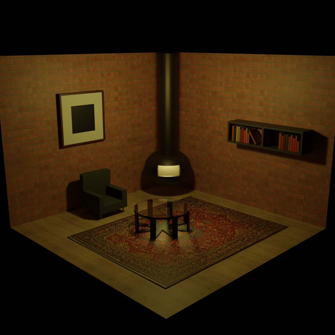 ArtStation - improvisation of interior design