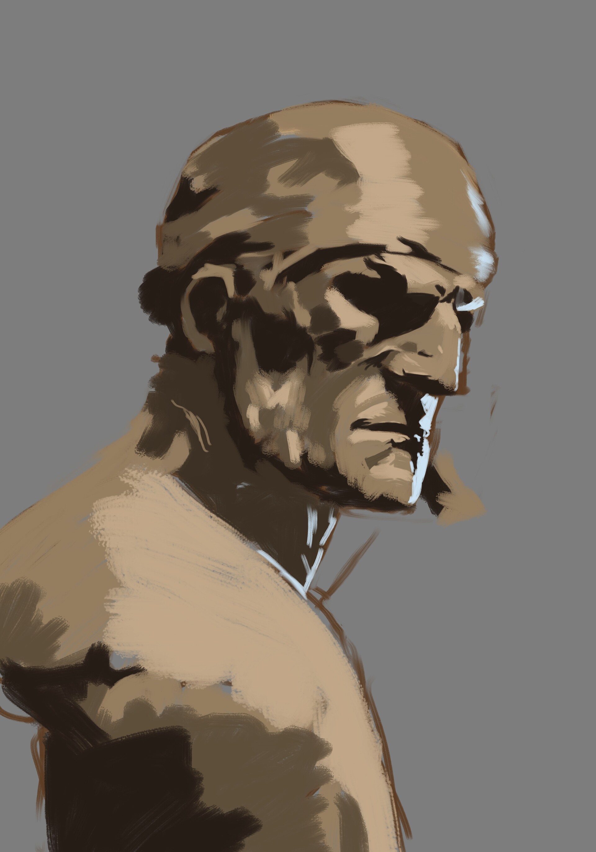 ArtStation - Clay sculpture portrait study