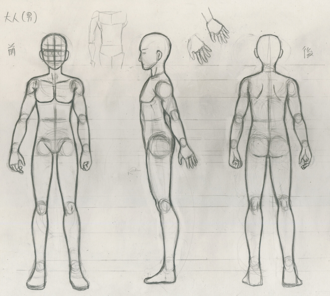 how to draw body template
