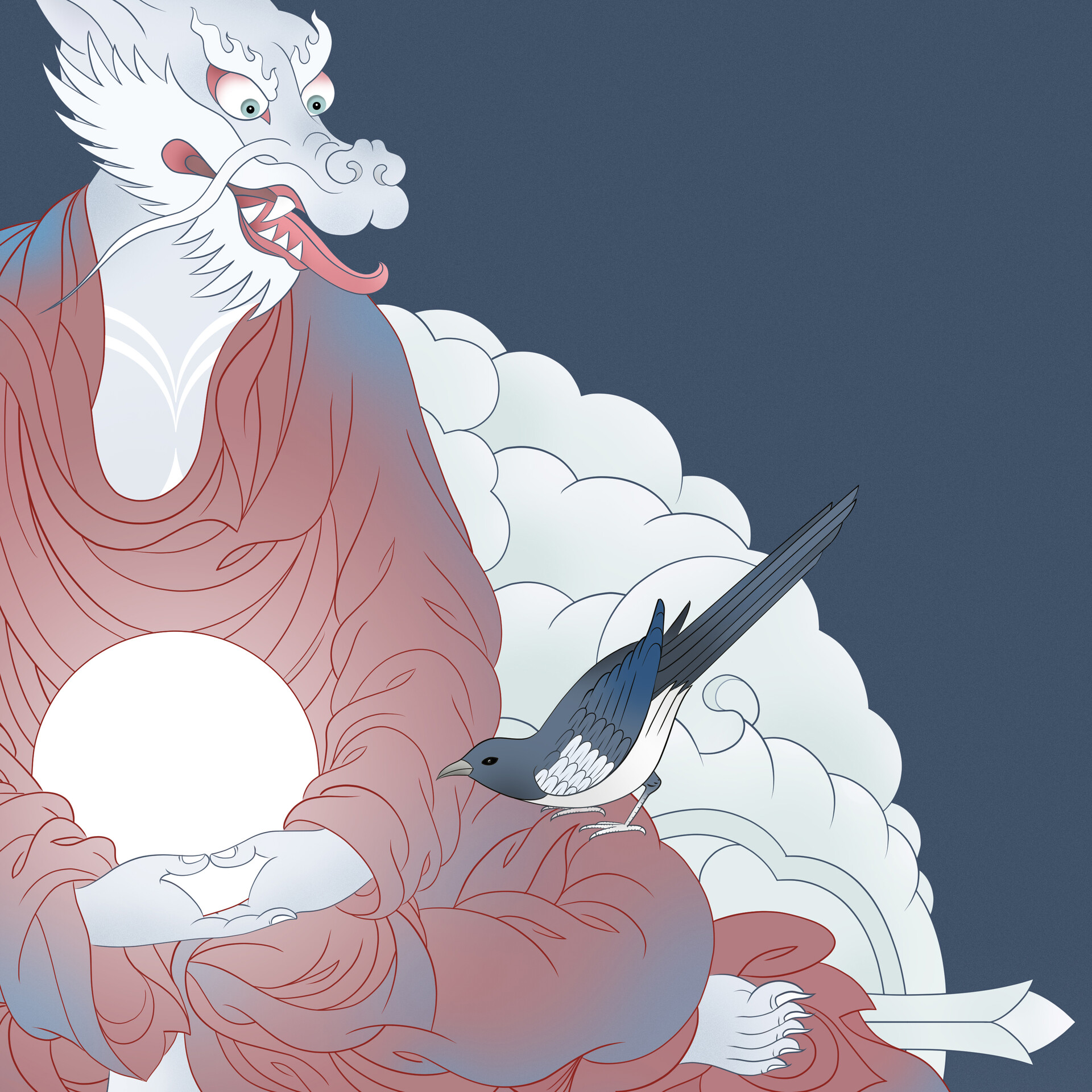 ArtStation - Dragon & Magpie