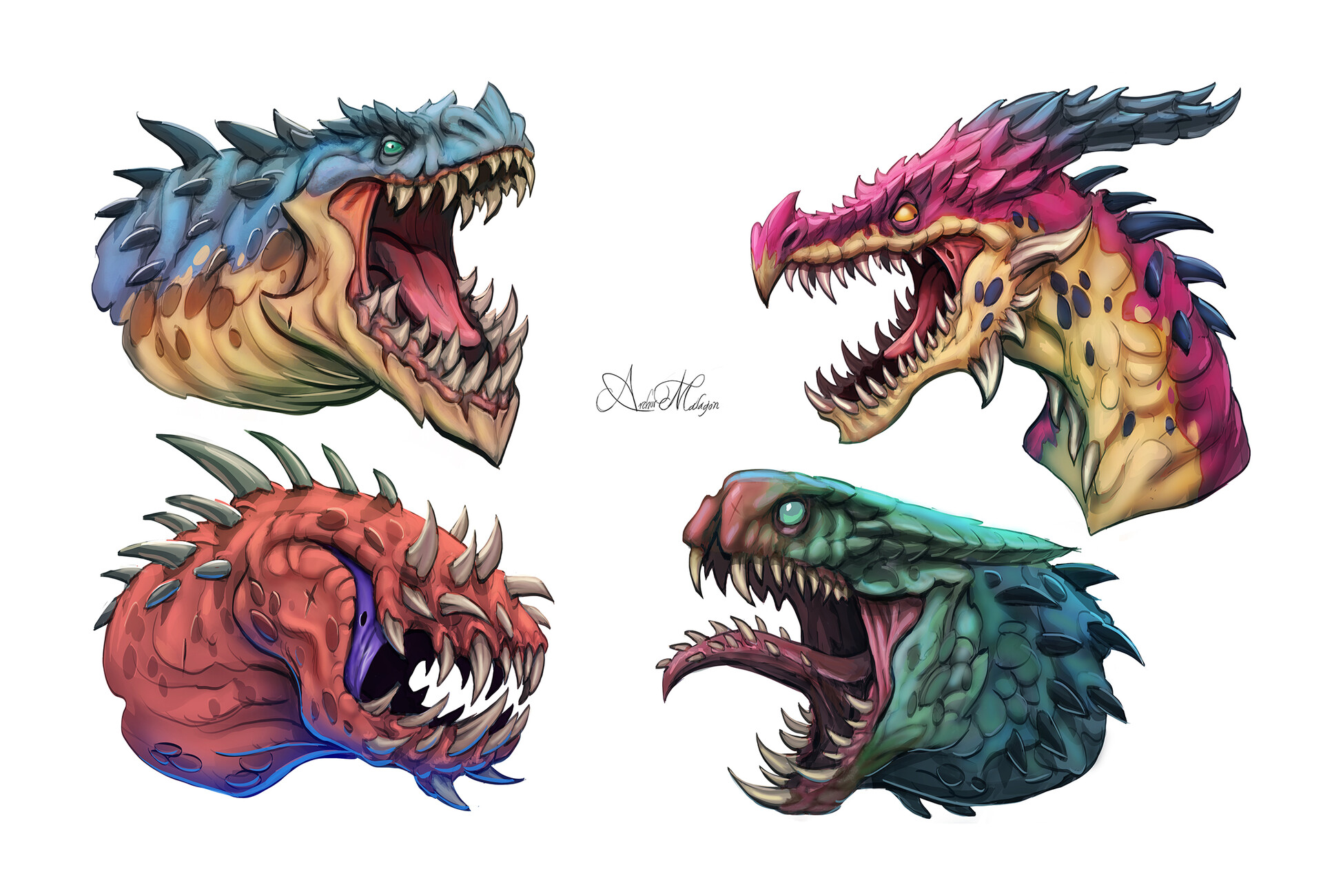 ArtStation - Creature Heads