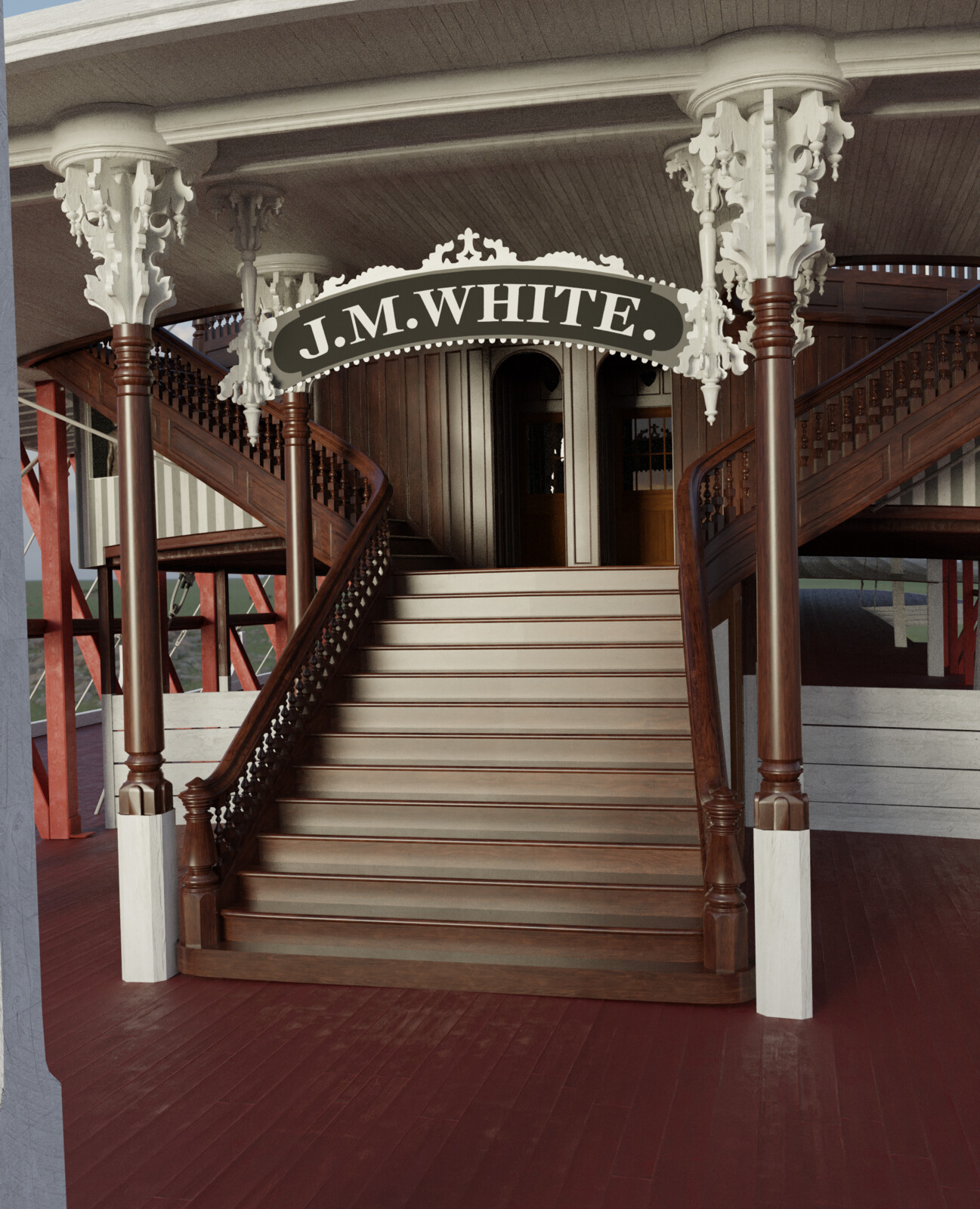 Jens Mittelbach - Digital reconstruction of the steamboat J.M. White