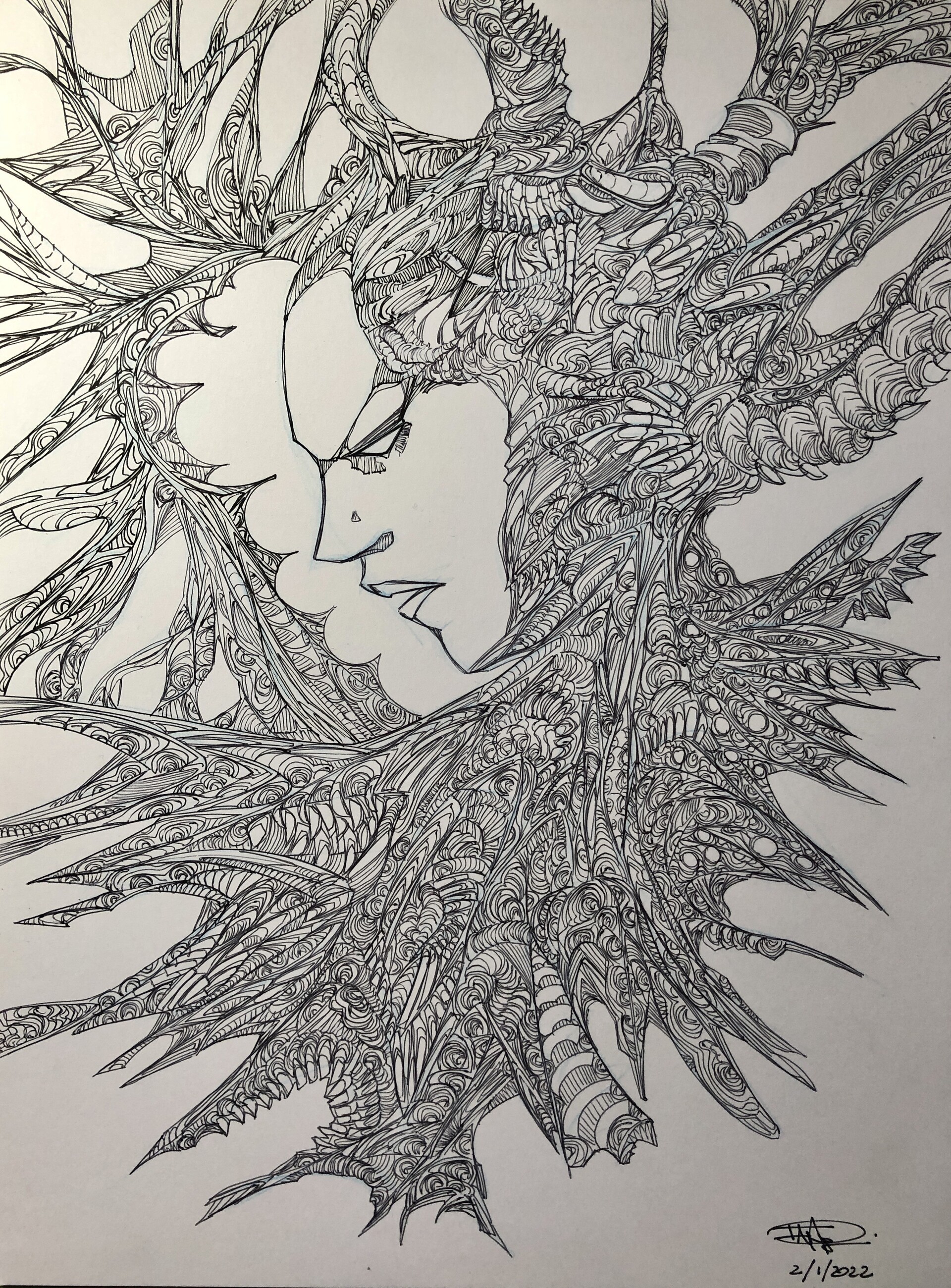 ArtStation - traditional inking