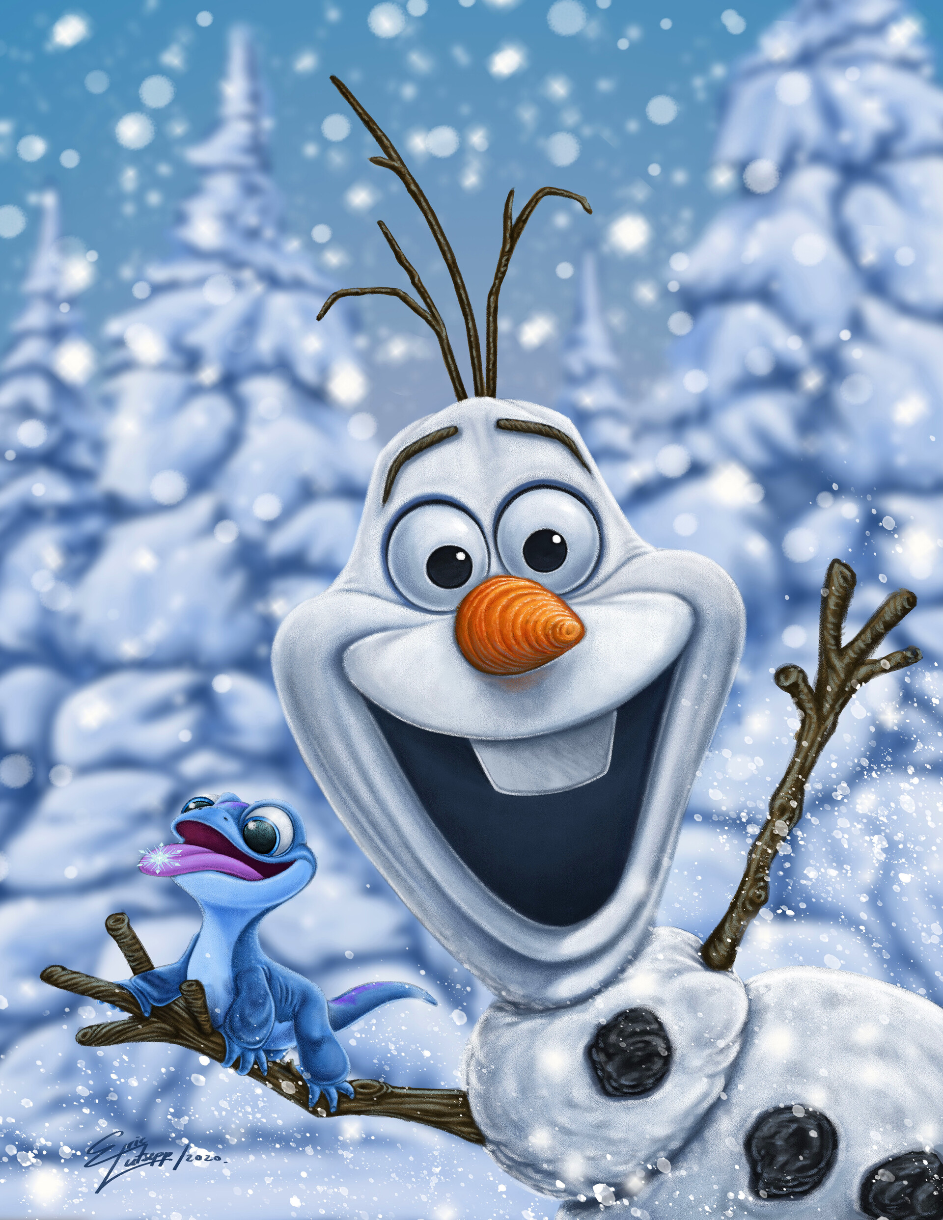 Frozen Disney Wallpaper Olaf