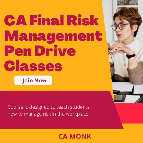 ArtStation - CA Final Risk Management Pen Drive Classes from CA Monk