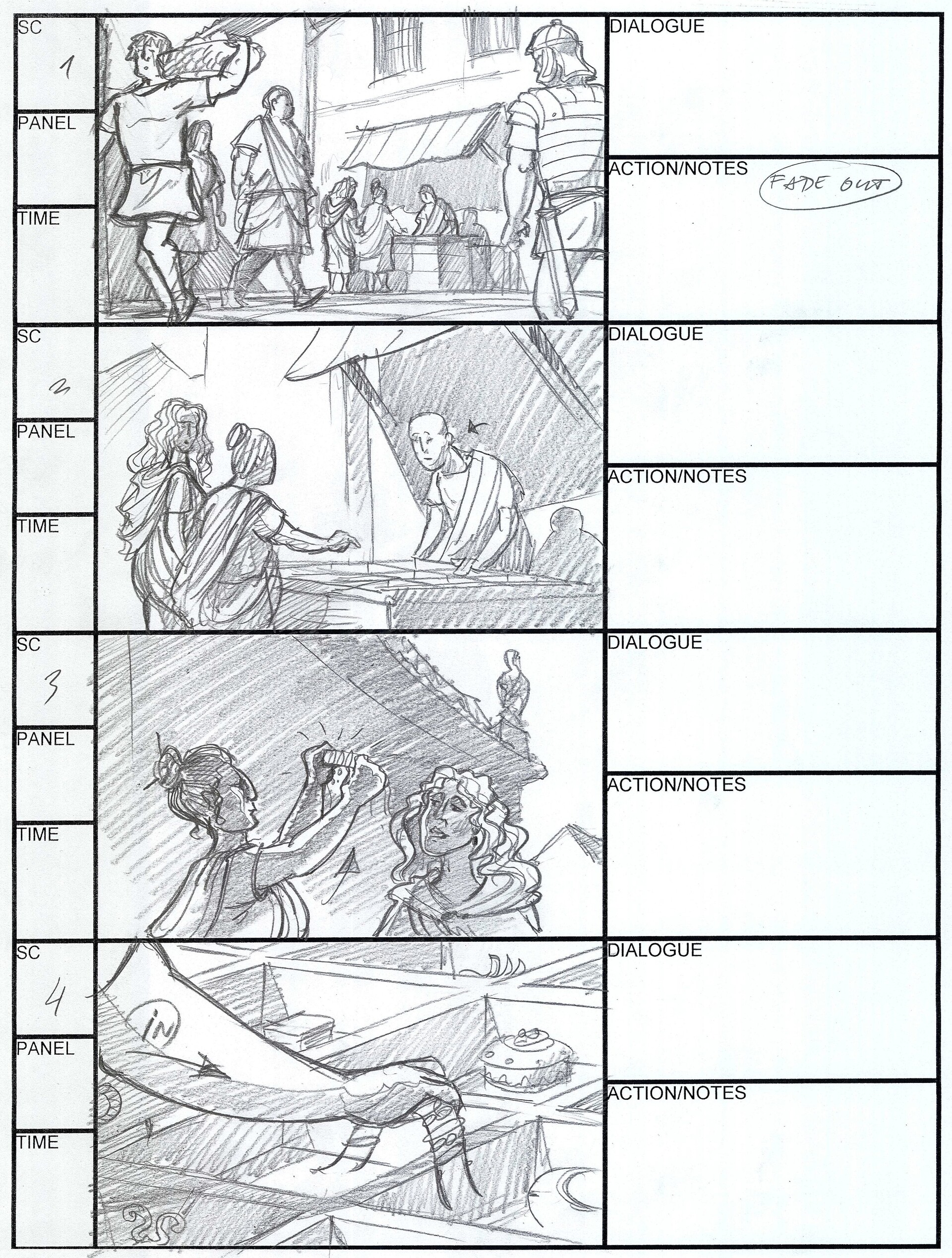 ArtStation - Storyboard for a historical movie
