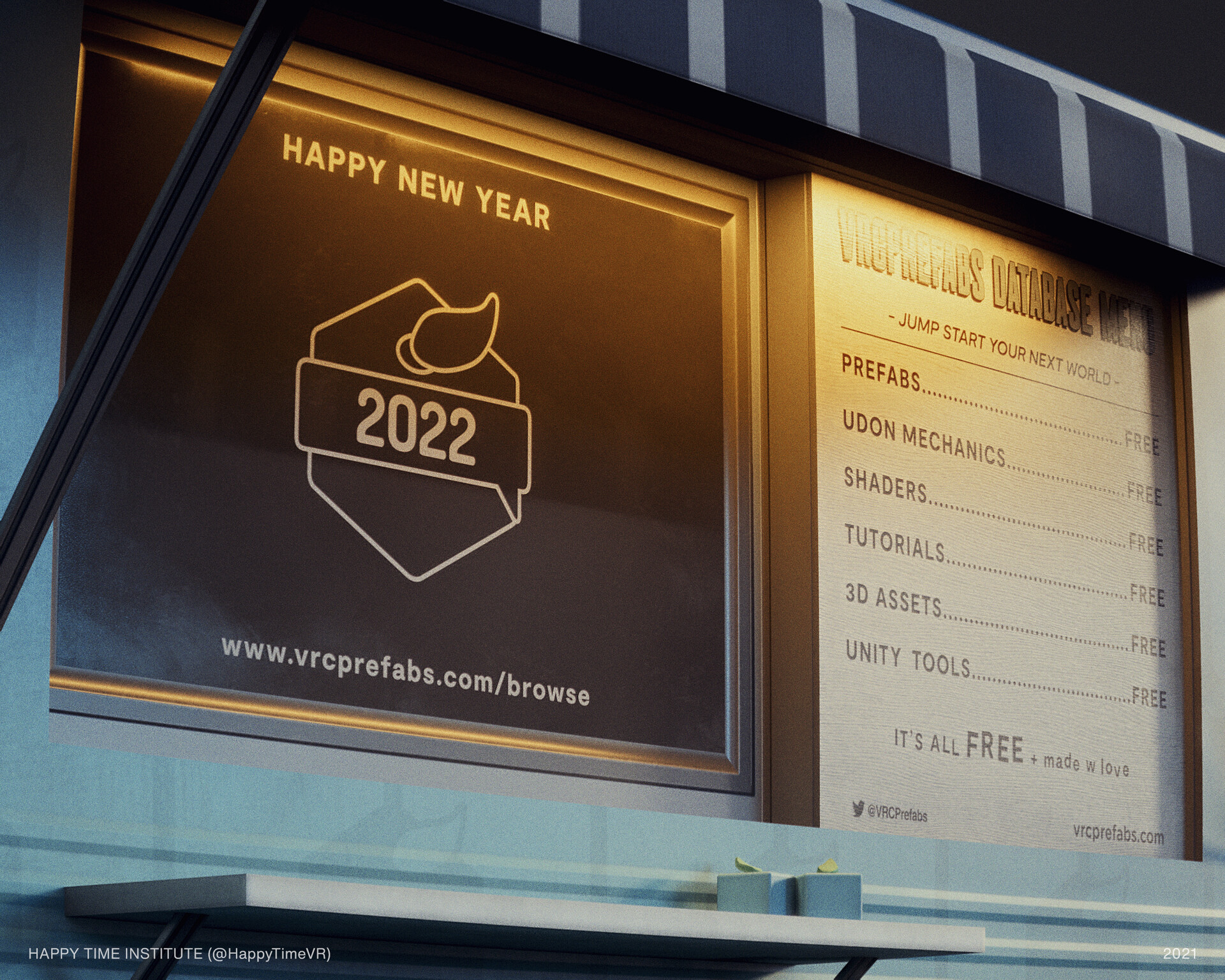Morgan Furtado - VRChat NYE 2022 - VRC Prefabs Low-Poly Food Truck